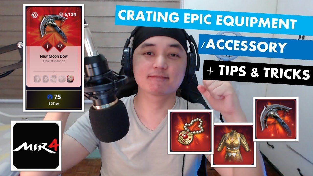 MIR4: CRAFTING EPIC EQUIPMENT / ACCESSORY + TIPS & TRICKS [TAGALOG ...