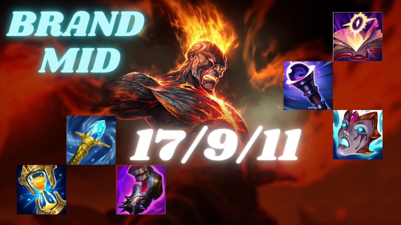 Brand Mid: Melt Your Opponents with This Build#leagueoflegends #lol # ...