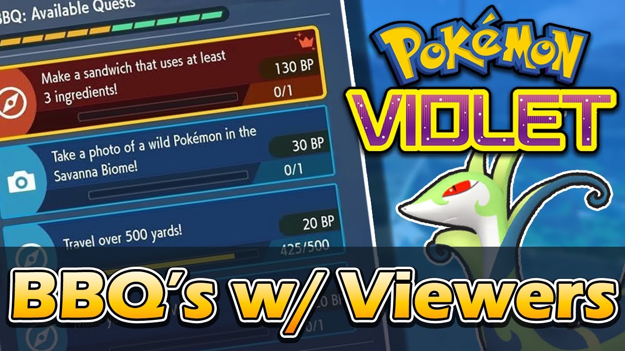 🔴BBQ's w/ Viewers and Shiny Hunting Starters! | Pokémon Scarlet and ...