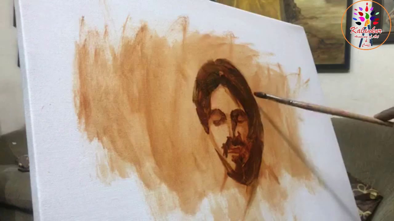 Potrait Painting in oil colour |Demonstration By Artist Vishwa Sahani ...
