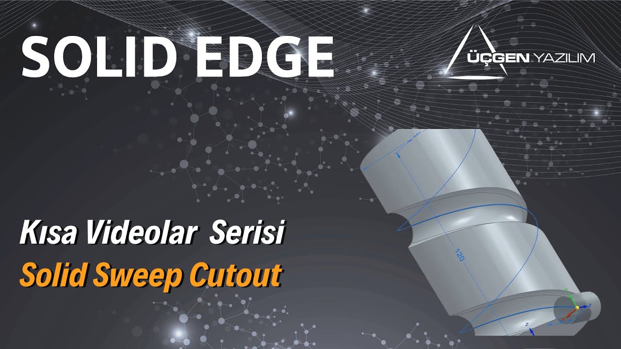 Siemens Solid Edge Kısa Videolar Serisi - Solid Sweep Cutout - YouTube