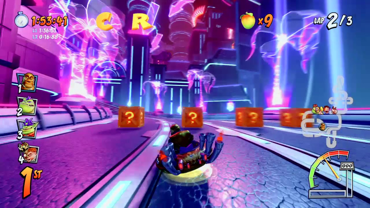 CTR Nitro-Fueled - Walkthrough Gameplay - Part 48 - Electron Avenue CTR ...