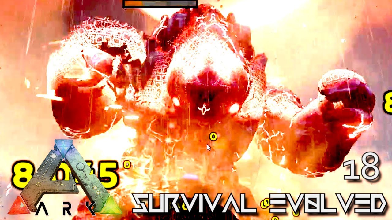 ARK: SURVIVAL EVOLVED - MAGUMA GUARDIAN DEITY OF FIRE BOSS !!! E18 ...