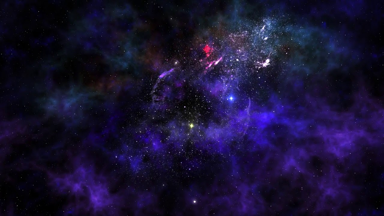 Blue Cosmos, Nebula,Galaxy,Video Background HD, Space Travel Zoom in ...