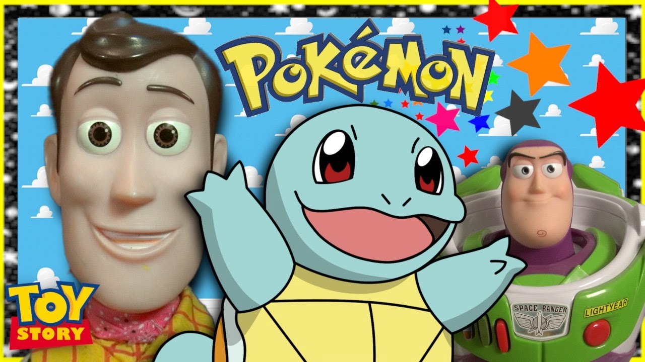 TOY STORY Woody & Buzz Lightyear's SPACE RANGER BATTLE with Pokemon ...