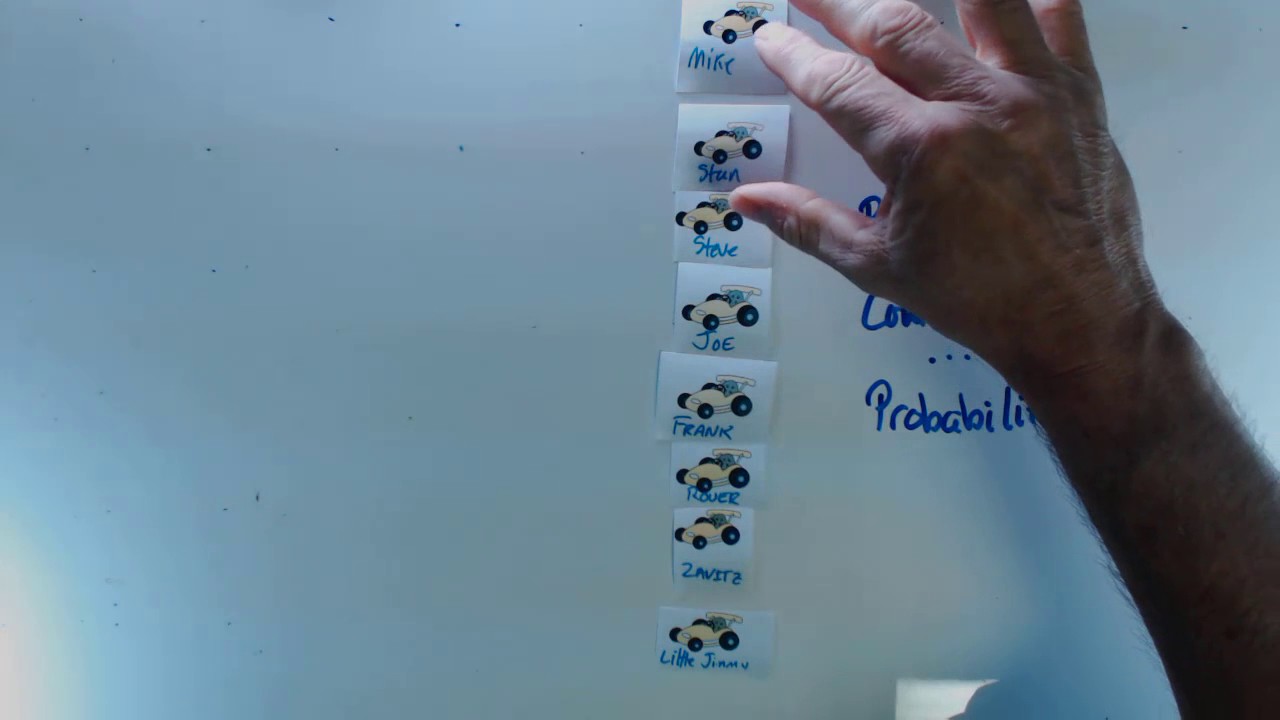 Race Car Arrangement Probability - YouTube