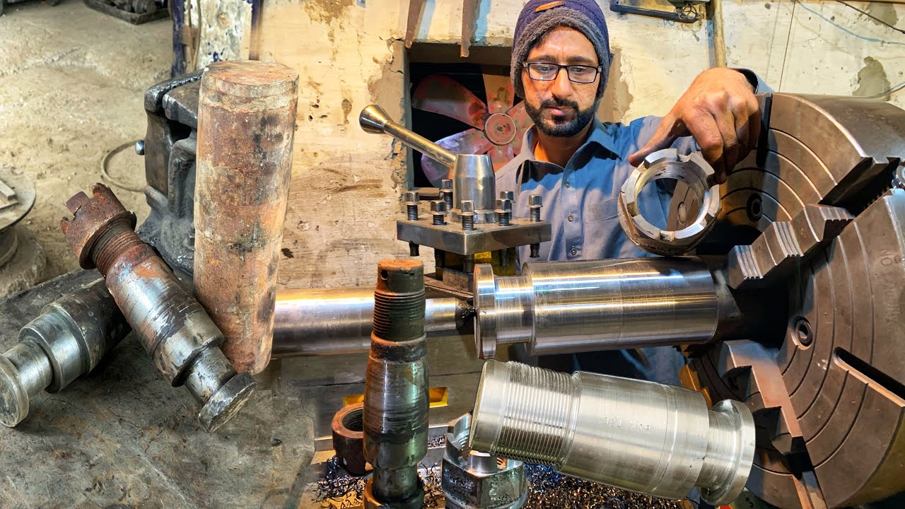 How To make King Pin || Made Trailer Fifth Wheel King Pin|| Degree Size ...