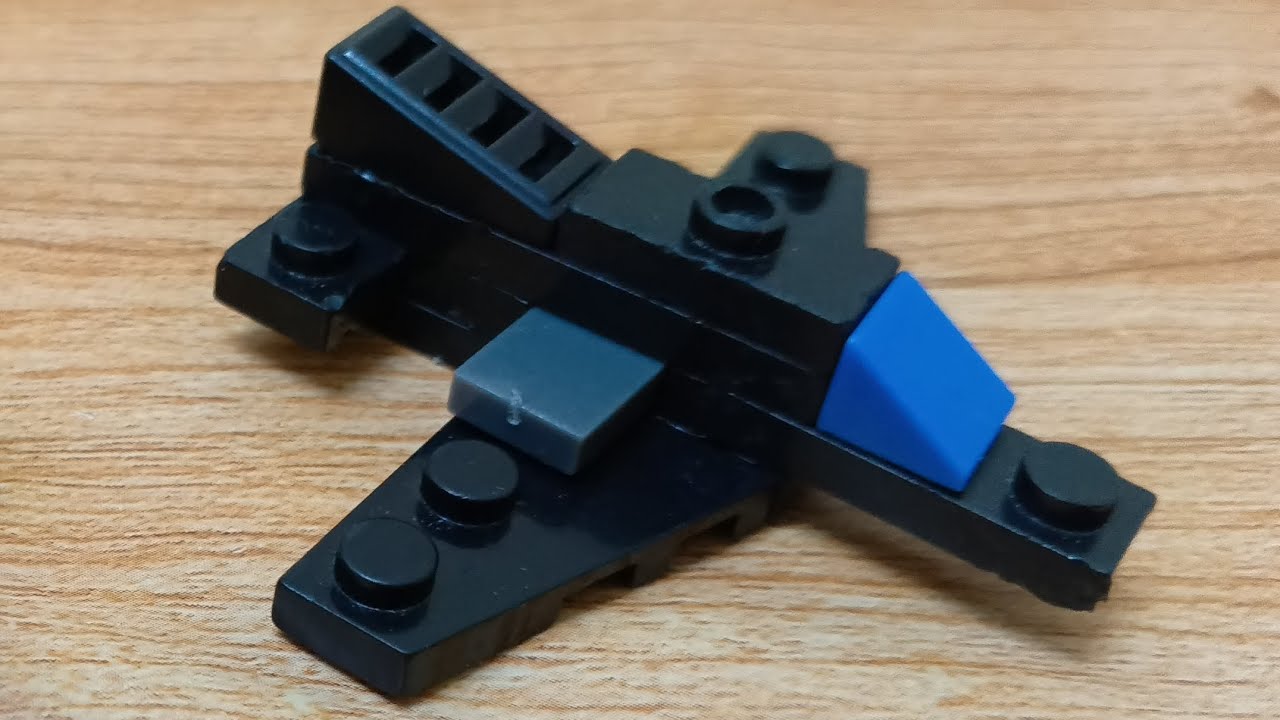 #bricks #lego #toy #plane easy way to make cool mini black plane from ...