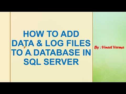 How to add Secondary Data Files | SQL Server - YouTube