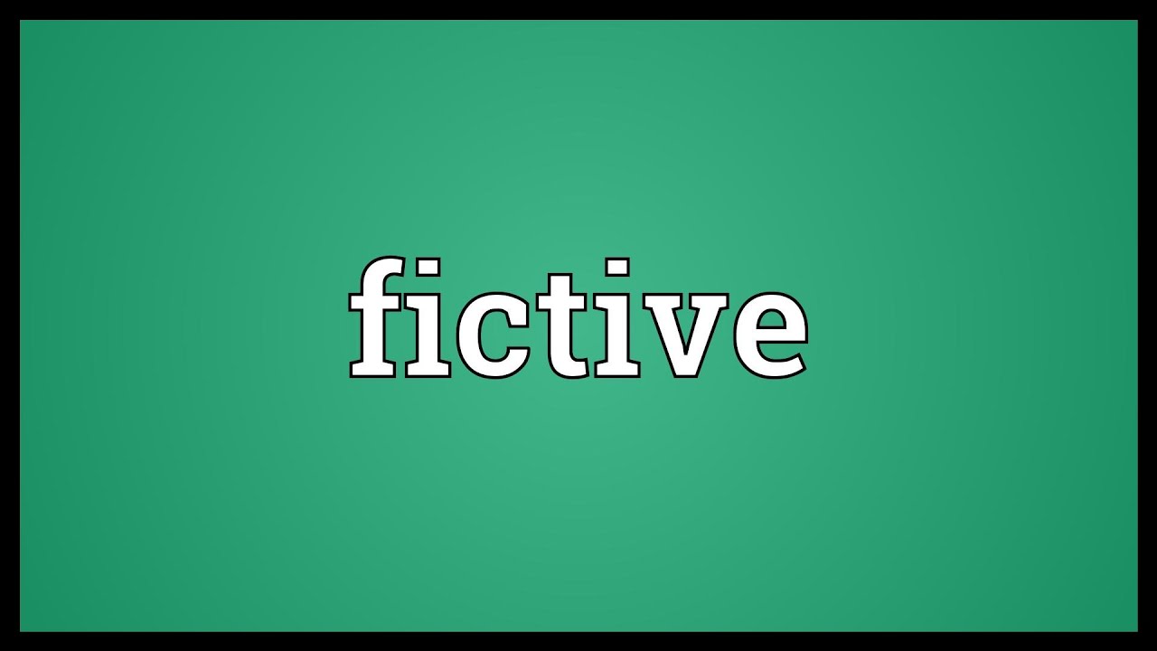 Fictive Meaning - YouTube