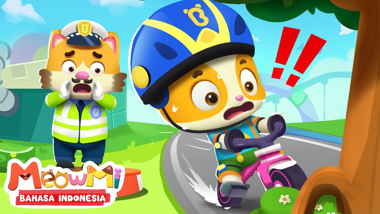Timi Menjadi Supir Kecil | Berhati-hati Saat Naik Sepeda | MeowMi ...