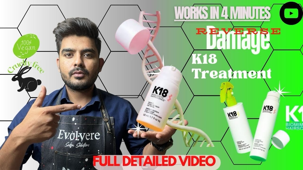 K18 hair treatment | fastest treatment |how to do k18 treatment |k18 ...