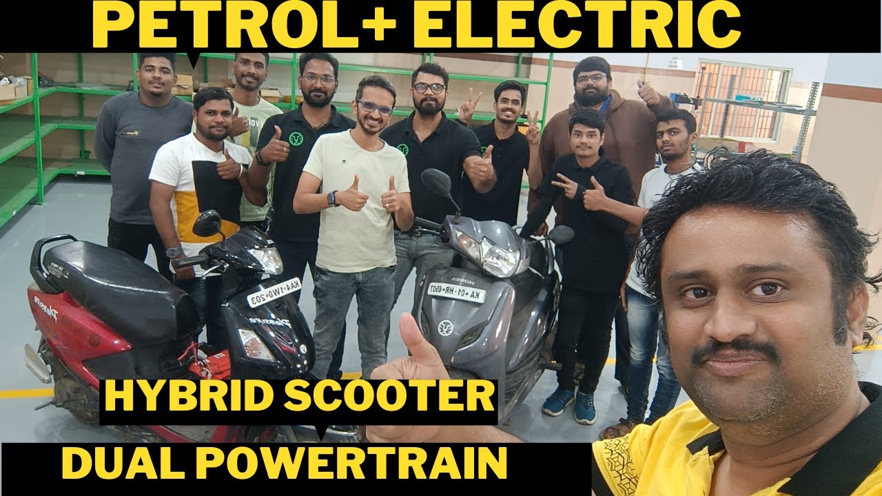 RTO Approved Electric and Petrol Hybrid Scooter ||GREEN TIGER MOBILITY ...