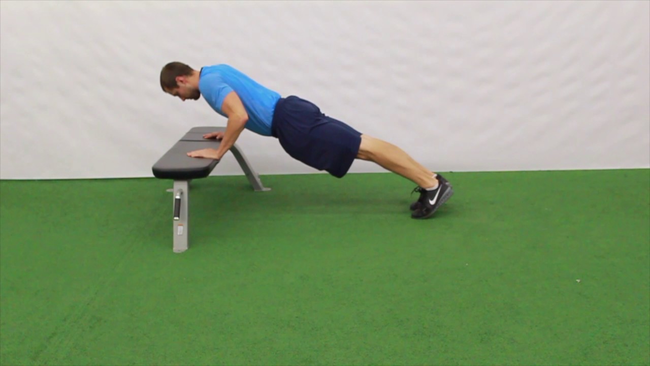 Arm Elevated Push Ups - YouTube