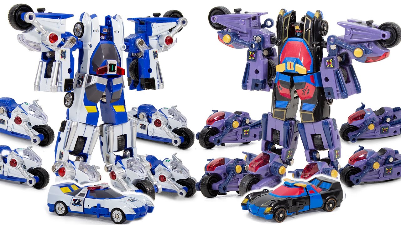 Machine Robo Rescue 02 Blue Sirens Police vs 10 BL Disaster Police ...