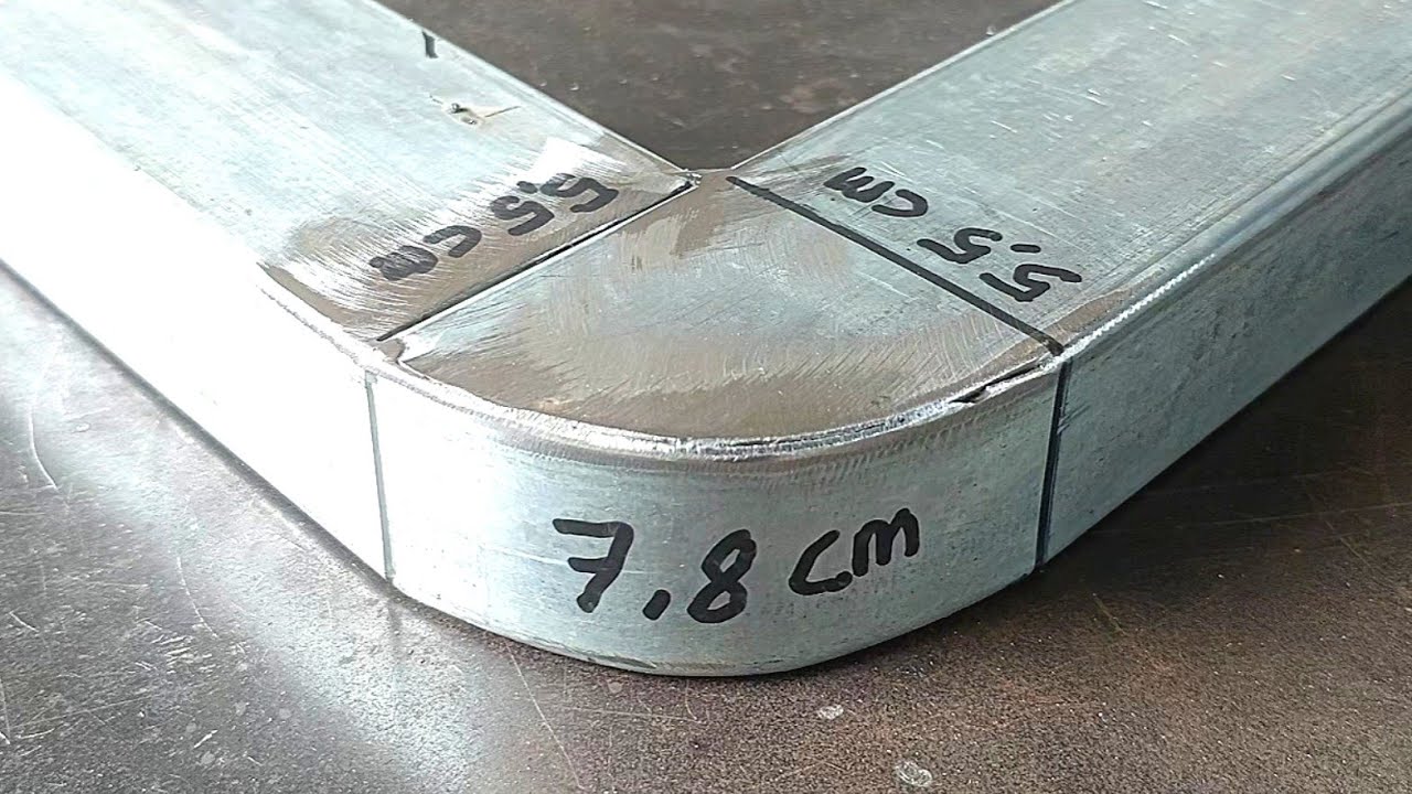 Not everyone knows the trick of cutting a 90 degree square pipe which ...