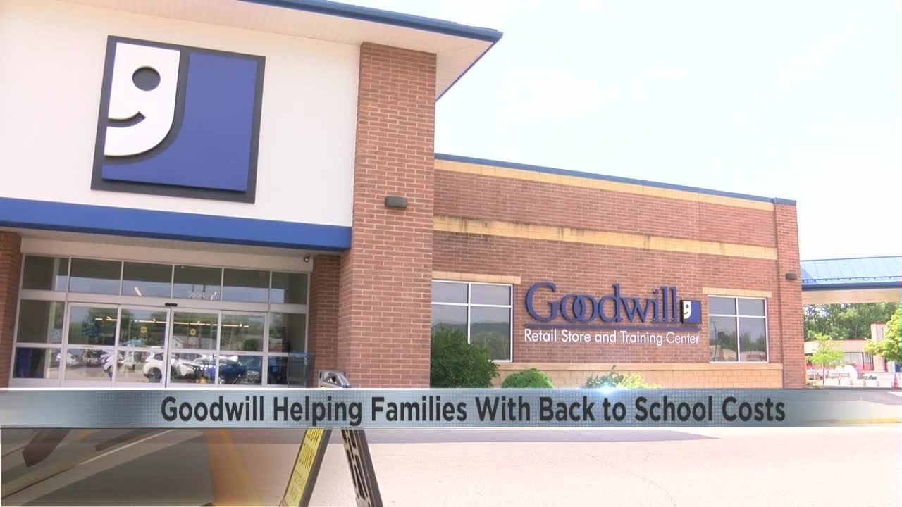 Goodwill helping families with back to school costs - YouTube