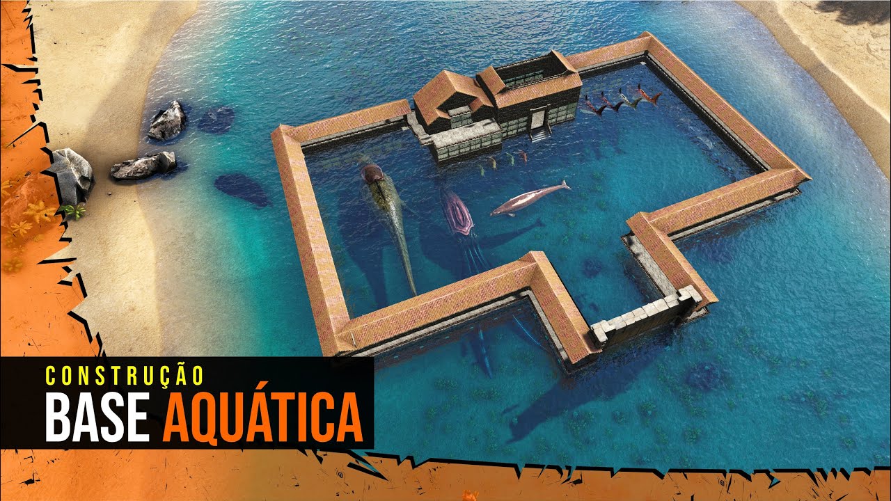 COMO fazer uma BASE AQUÁTICA no Ark (Speed Build) - YouTube