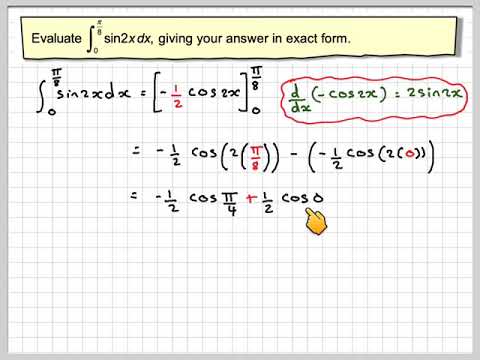 The definite integral of trigonometric function - YouTube