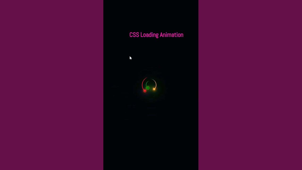 Css Loading Animation Howto Css Animation Shorts Cssanimation Coding Css3animation Youtube