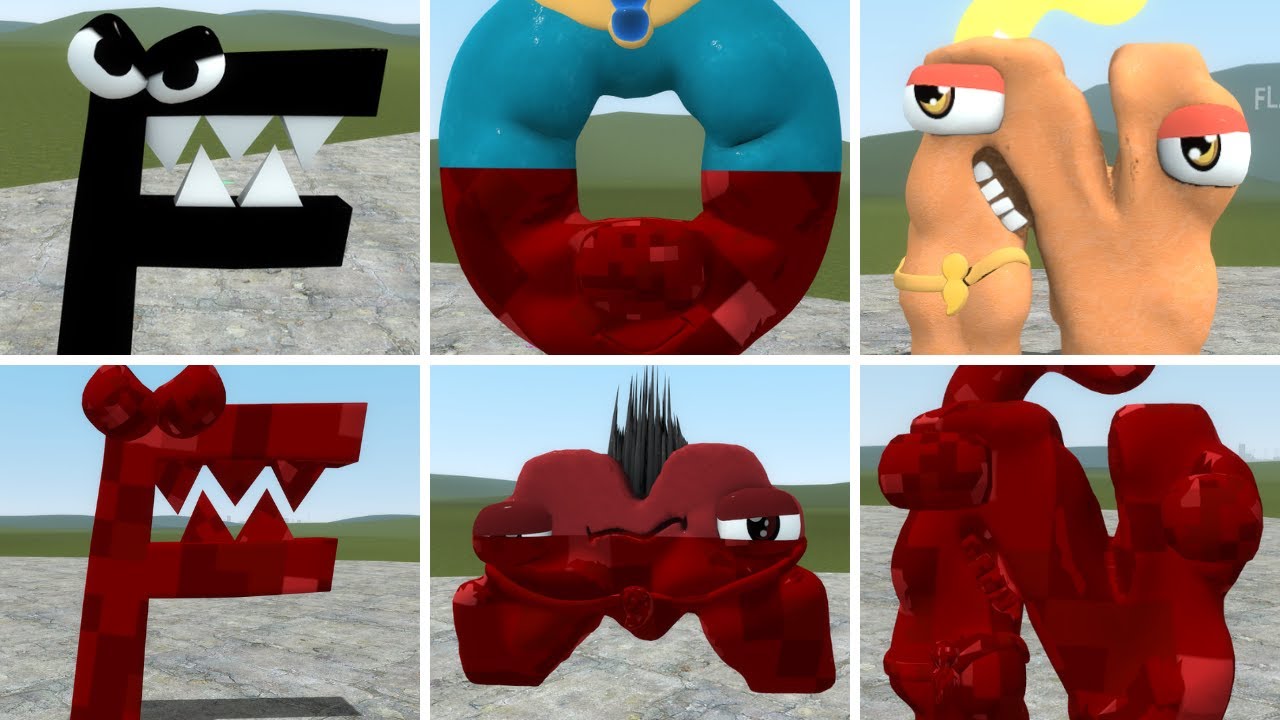 TURNING ALL ALPHABET LORE INTO NIGHTMARES!!! Garry's Mod - YouTube