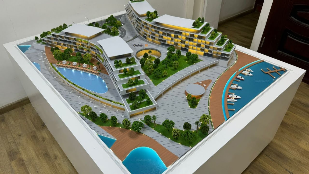 Architectural Model Makers in UAE | Hotel model | by On Point 3D - YouTube