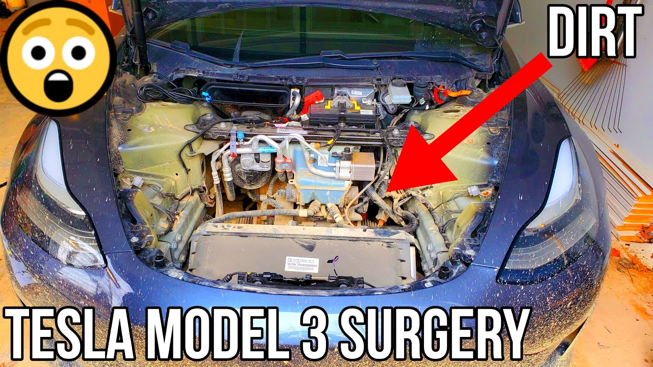 Tesla Model 3 Frunk Surgery | Powered Frunk | Automatic Frunk | Hanshow ...