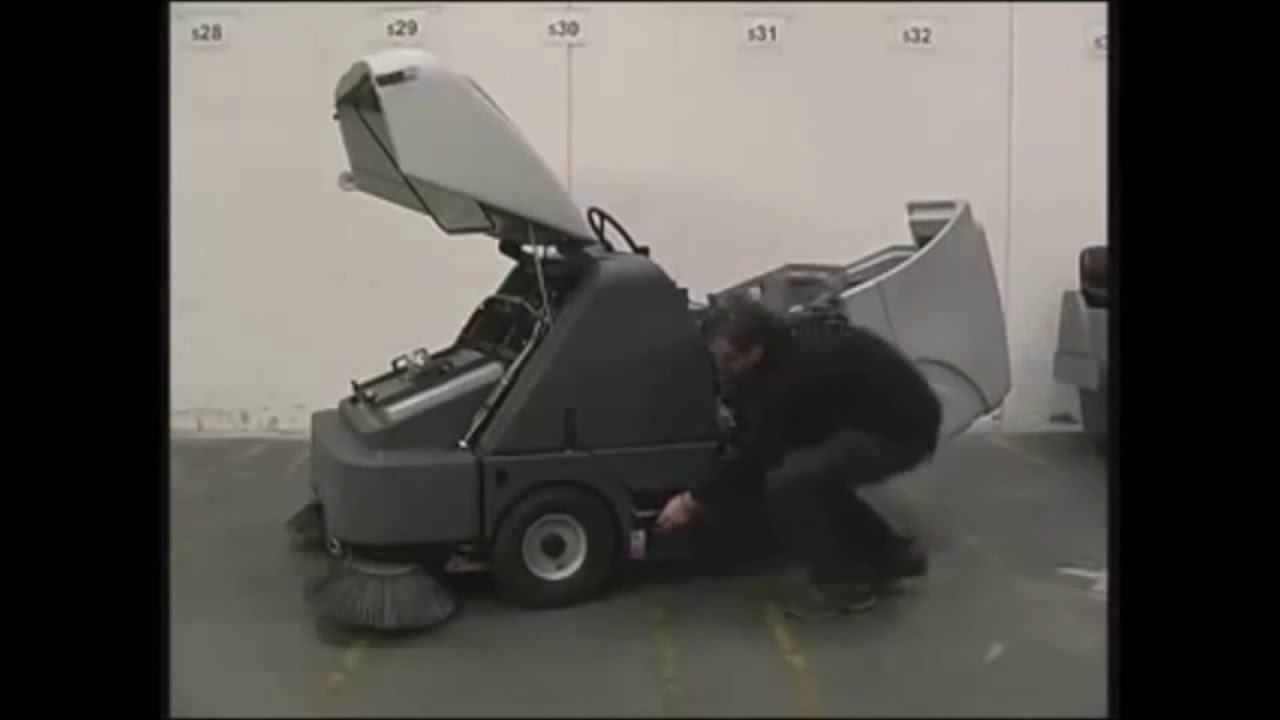 Advance Proterra Floor Sweeper - YouTube