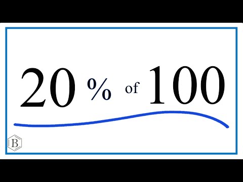 How to Calculate 20% of 100 (Twenty Percent of One Hundred)