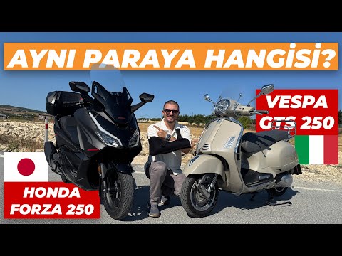 Aynı Paraya Japon Mu İtalyan Mı? Honda Forza 250 vs Vespa GTS 250 Karşılaştırma