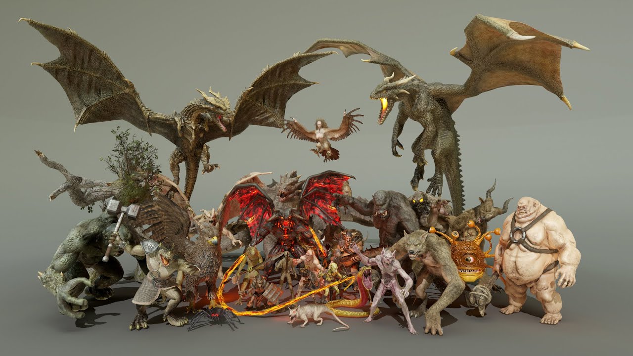 Heroic Fantasy Creatures Full Pack Vol 1 Showcase - YouTube