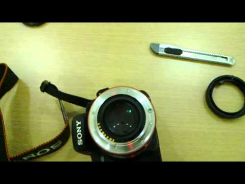 My cheap Sony Alpha reverse ring aperture solution - YouTube