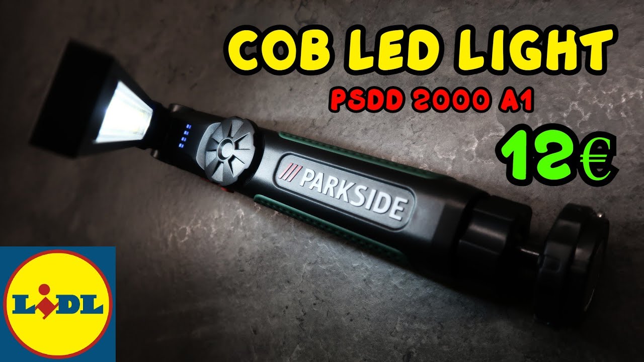 PARKSIDE LED light COB - PSDD 2000 A1 - Unboxing + 1st Test [2021 ...