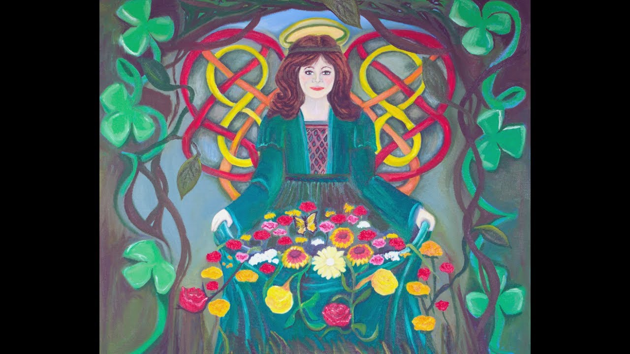 Oil Painting art IRISH ANGEL by artist Natalie Buske Thomas - YouTube