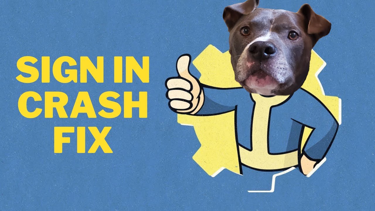 Fallout 76 - Crash FIX on Sign in (PC) - YouTube