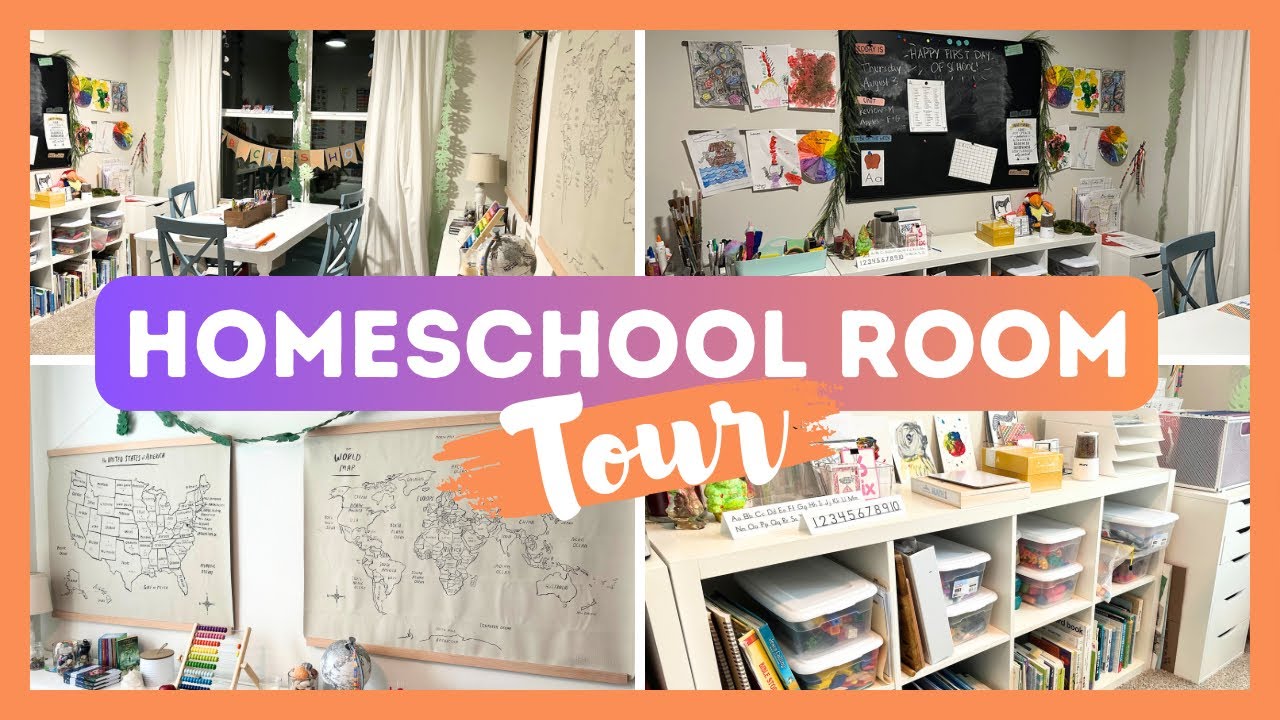 Homeschool Room Tour | Mom Of 4 | Organization & Supplies For The New ...