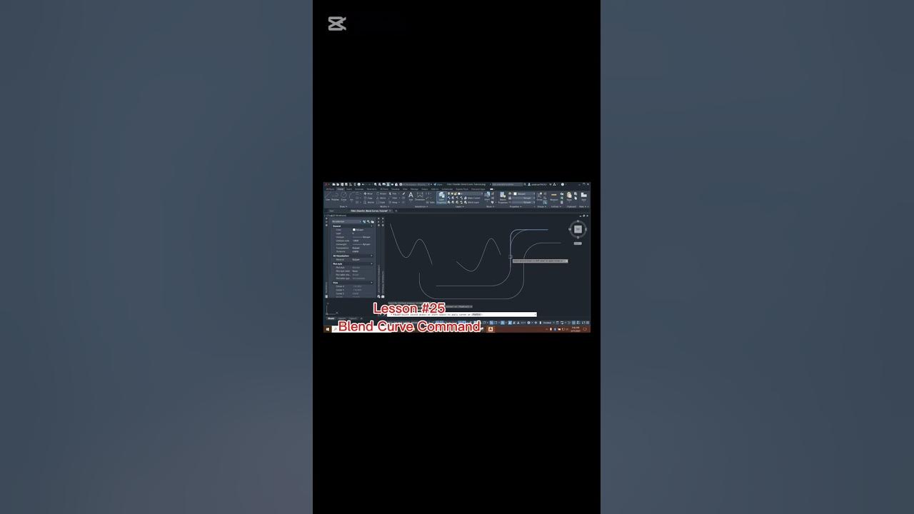 Blend Curve Command in Auto cad - YouTube