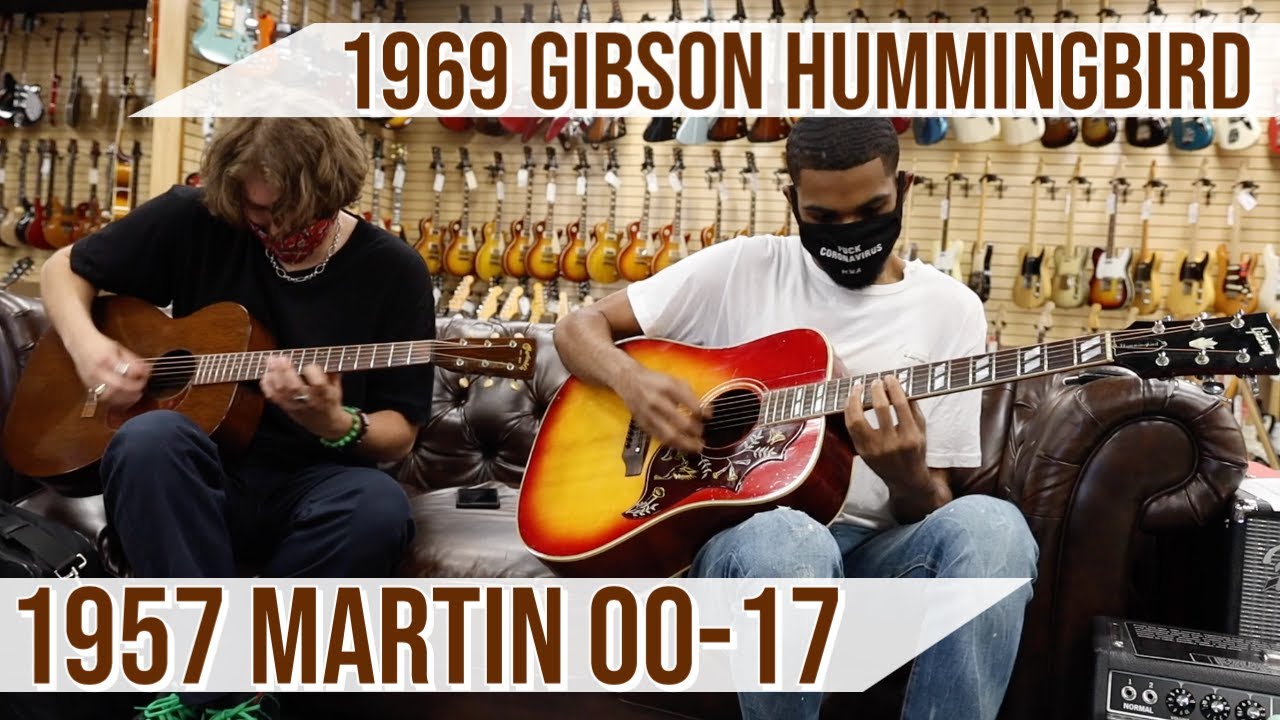 1957 Martin 00-17 and 1969 Gibson Hummingbird | Rob Gueringer & Lemmo ...