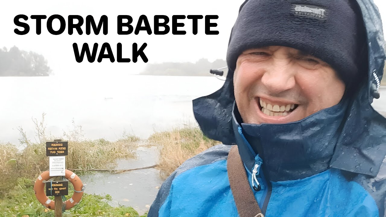 Storm Babete, Forfar outskirts walk down to loch. - YouTube