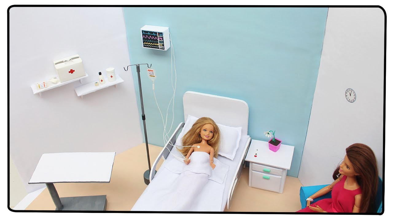 Como fazer: Um quarto de Hospital para Barbie, Monster High, E.A.H ...