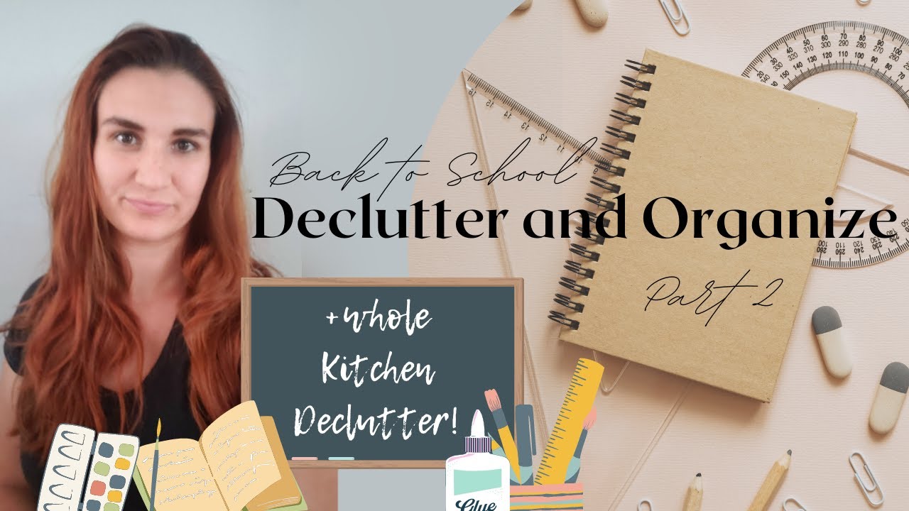 Back to School DECLUTTER and ORGANIZE with me! Part 2 - YouTube
