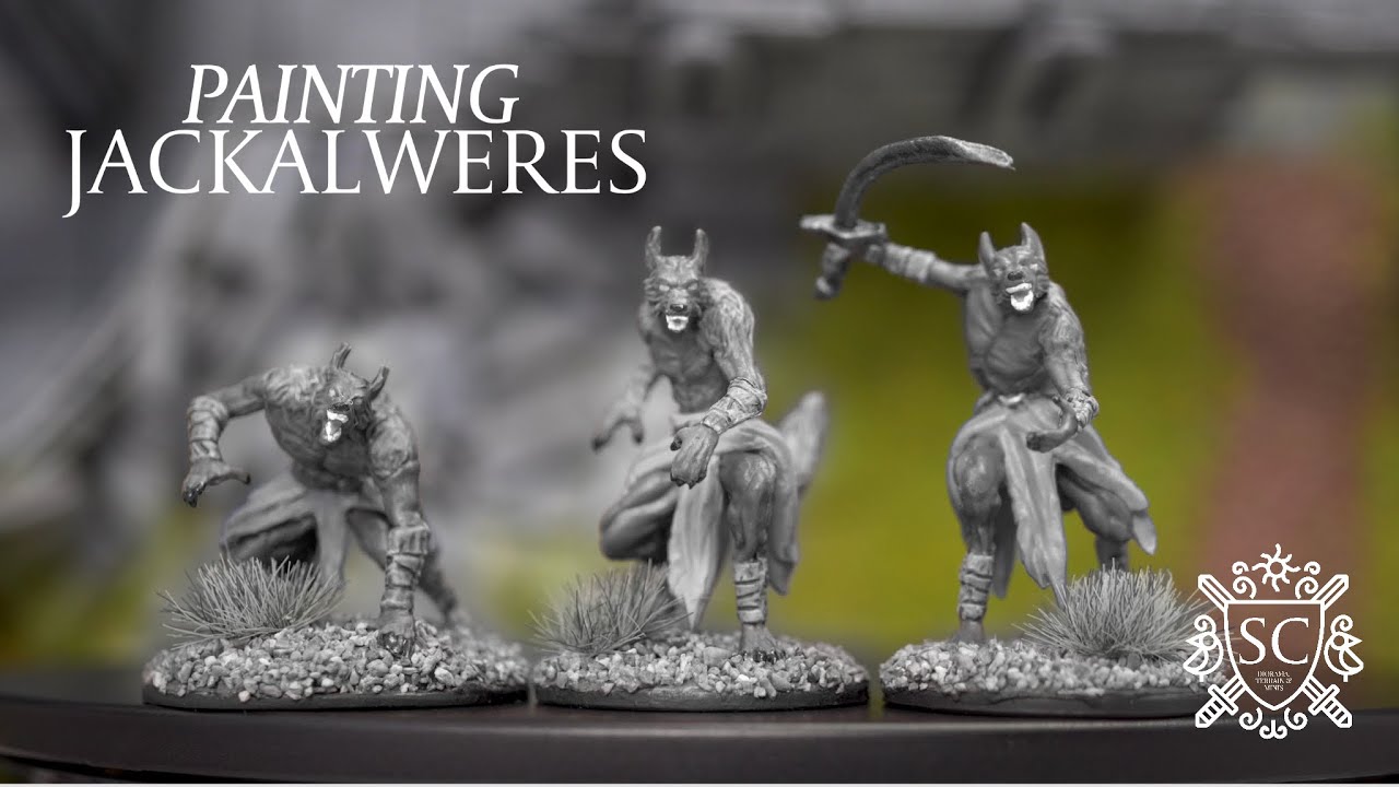 Painting Jackalweres (D&D miniatures) - YouTube