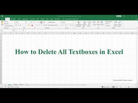 How to Delete All Textboxes in Excel - YouTube