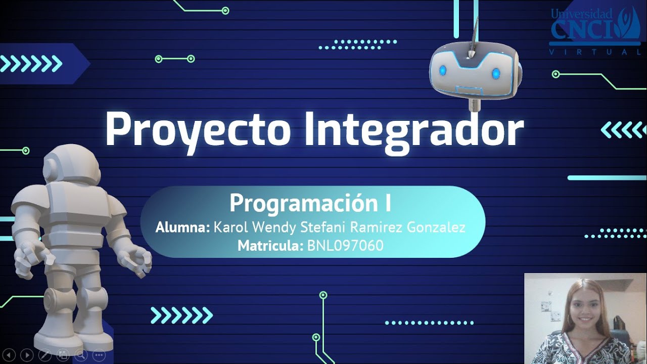 PROYECTO INTEGRADOR_CNCI_PROGRAMACION I - YouTube