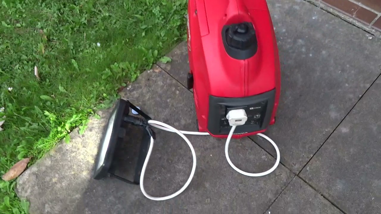 Honda Ex7 Cycloconverter generator demo - YouTube