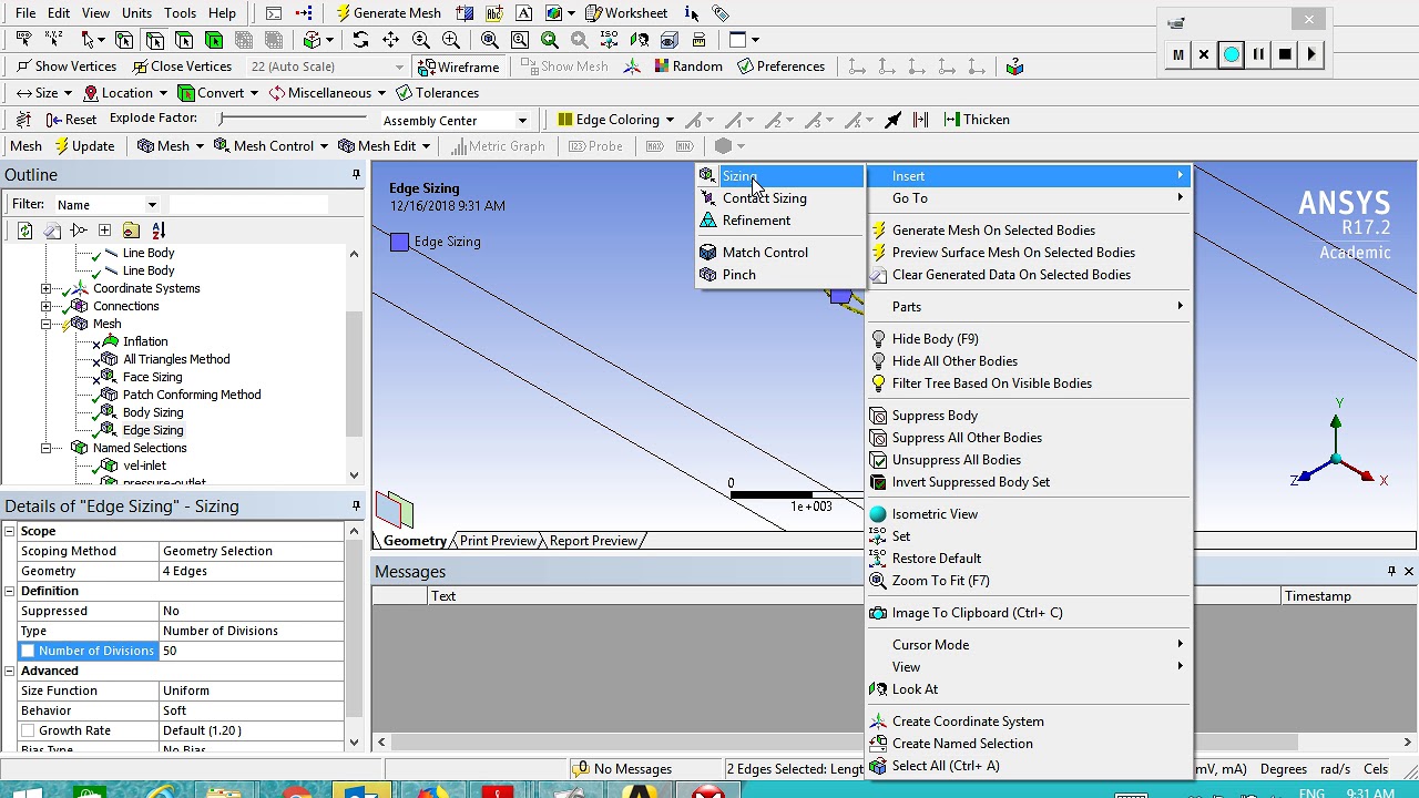 ANSYS FLUENT 3D CFD analysis of flow over wing for beginners - YouTube