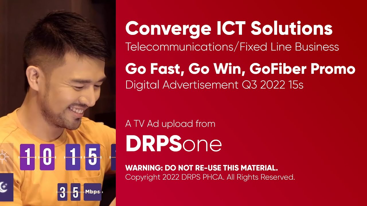Converge Go Fast, Go Win, Go Fiber Promo Digital Ad Q3 2022 15s ...