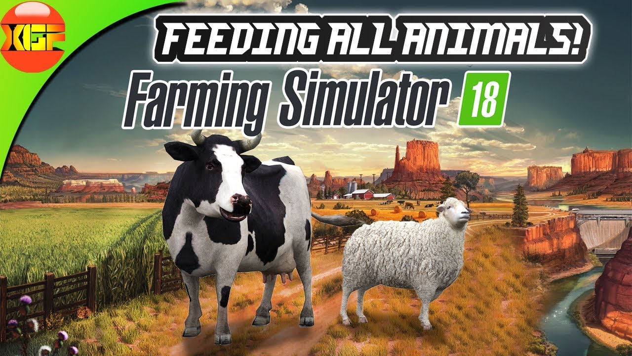 Farming Simulator 18 gameplay#181- Lets feed all our livestock! Fs18 ...