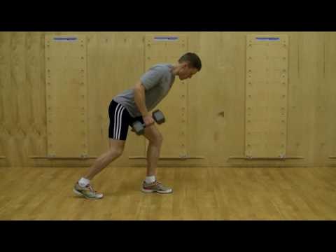 Bent Over Dumbbell Row Split Squat Stance - YouTube