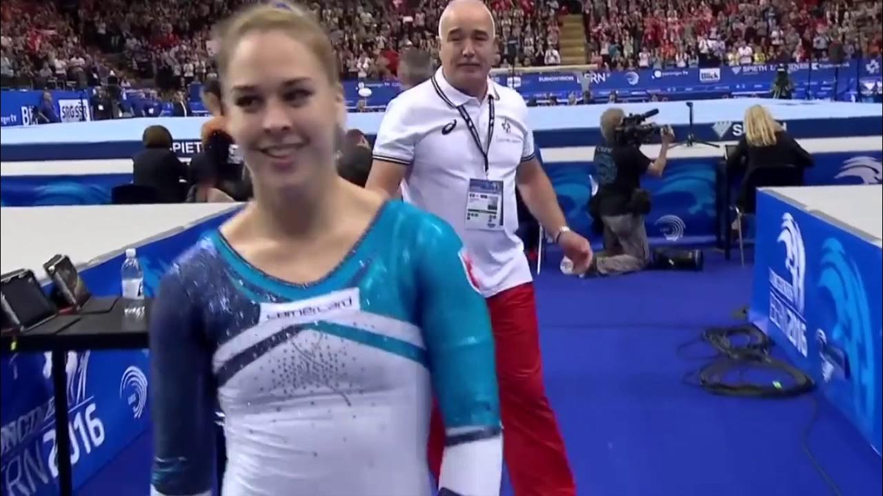 Giulia Steingruber - European Championships 2016 FX EF - YouTube